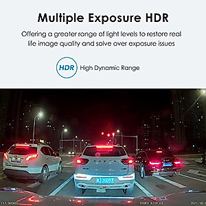 VIOFO A119 V3 1440P 60fps Dash Cam with GPS, Enhanced Super Night Vision with True HDR and Starvis Sensor, Car Dash Camera 140° Wide Angle, 2.0‘’ LCD, Smart Parking Mode 24H