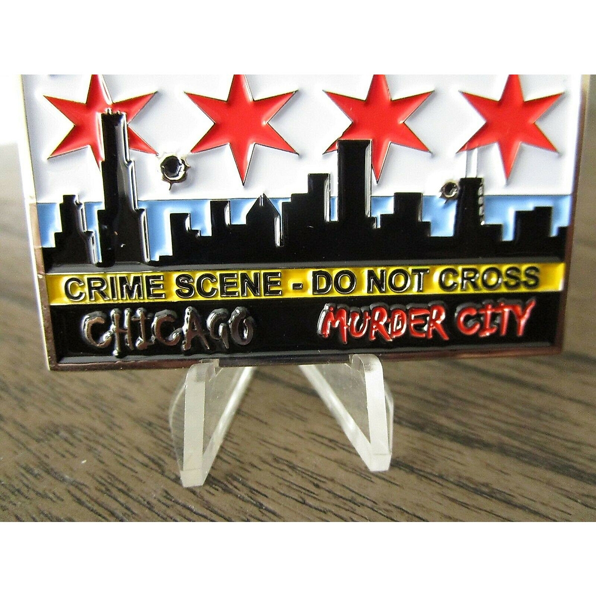 Chicago Police Department CPD Grim Reaper Help Wanted Murder City Challenge Coin