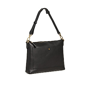 Madewell Women's The Transport Shoulder Crossbody Bag, True Black, One Size