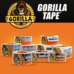 Gorilla Tough & Wide Duct Tape, 2.88" x 25yd, Black, (Pack of 1)