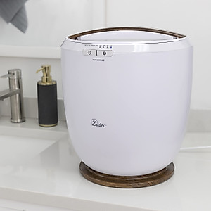 Zadro Countertop Towel Warmer, White/Oak