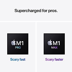 Apple (CTO) 16-in MacBook Pro M1 Pro 10-core CPU 16-core GPU chip - 1TB SSD 32GB Space Gray (Fall 2021) - Z14W00105