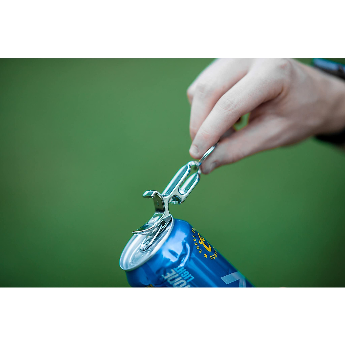 Metal Shotgun Tool Bottle Opener Keychain - 2 pack - 4 in 1 Shotgun Tool, Bottle Opener, Beer Tab Opener, Keychain - Extremely Durable Drinking Tool (Stainless Steel)