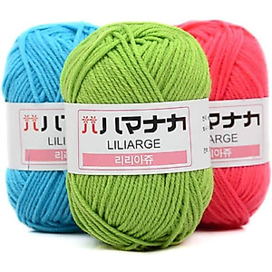 Double Knitting Yarn 25G Crochet Yarn Craft Making Knitting Yarn Balls Perfect for Arts & Crafts Random Color Dependable Performance Black