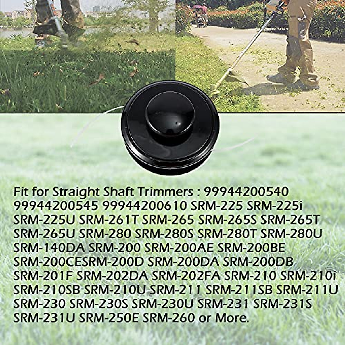 Dyna-Living Echo Trimmer Head Replacement for Echo, Echomatic Bump Head for SRM Straight Shaft Trimmers, Speed Trimmer Head Fit for Replacing Echo SRM 225 Parts, Echo SRM 266 Parts