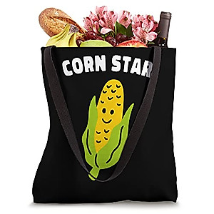 Corn Star Funny Pun Corn On The Cob Funny Corn Tote Bag