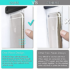 Karvense Waterproof Phone Pouch Case, 4 Pack Waterproof Cell Phone Holder/Bag for iPhone, Samsung Galaxy,Pixel, Moto, Universal Dry Bag for Vocation, Beach, Pool, Shower, Rafting, Kayaking, Snorkeling