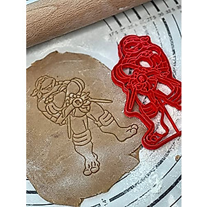 Premium Quality Ninja Turtle Raphael 6” Cookie Cutter and Mold Produced by 3D Kitchen Art