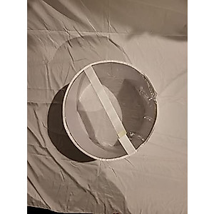 Collapsible Fabric Hat Box (White Large)