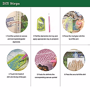 LVIITIS Beach Diamond Painting Kits for Adults Full Drill,Diamond Arts Dotz Beach Pictures Craft for Home Wall Decor 14x18 inch