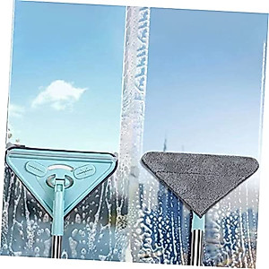 Healifty 3pcs Triangle Mop Head Mopa para Limpiar Pisos Commercial Mop Microfiber Mop Head Wall Cleaning Mop Wall Cleaner for Painted Walls Mop Head Round Mop Head Refills Car Washing Kit