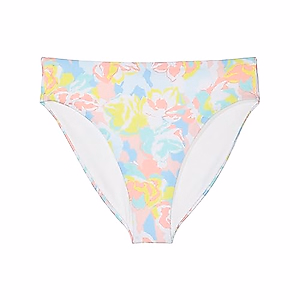 Victoria's Secret Mix-and-Match High Waisted Bikini Bottom, Swimsuit for Women, Floral Full Coverage Bathing Suit Bottoms for Women, (L)
