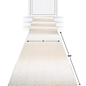 Beistle Novelty Polyester Fabric Floral Aisle Runner Wedding Ceremony Decoration