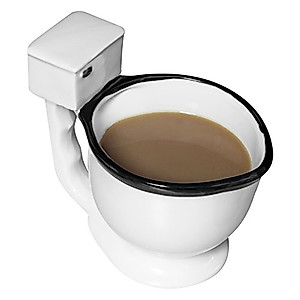 Evelots Toilet Coffee Mug/Cup-Ceramic-Tea/Beverage/Candies-10 Ounces-Hilarious.