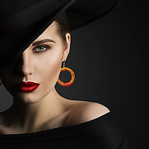 Fried Onion Ring Earrings - Cute Food Jewelry Dangle Earrings for Teens - Funky Womens Novelty Accessories Gag Gifts Women - Dangling Earrings - Weird Stuff