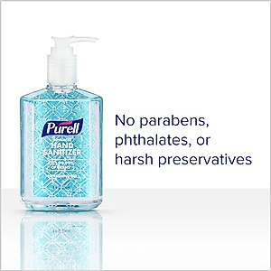 Purell Advanced Hand Sanitizer Refreshing Gel Design Series, Clean Scent, 8 Fl Oz Pump Bottle (Pack of 4), 9652-06-ECDECO
