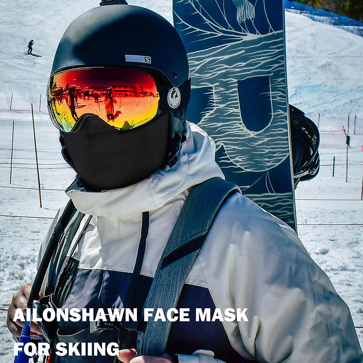 Black Ski Mask for Men Balaclava Face Mask Women Summer Shiesty Mask Full Head Mask for Motorcycle Helmet Football Sun Protection
