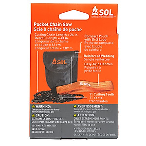 S.O.L. Survive Outdoors Longer Pocket Chain Saw, One Size