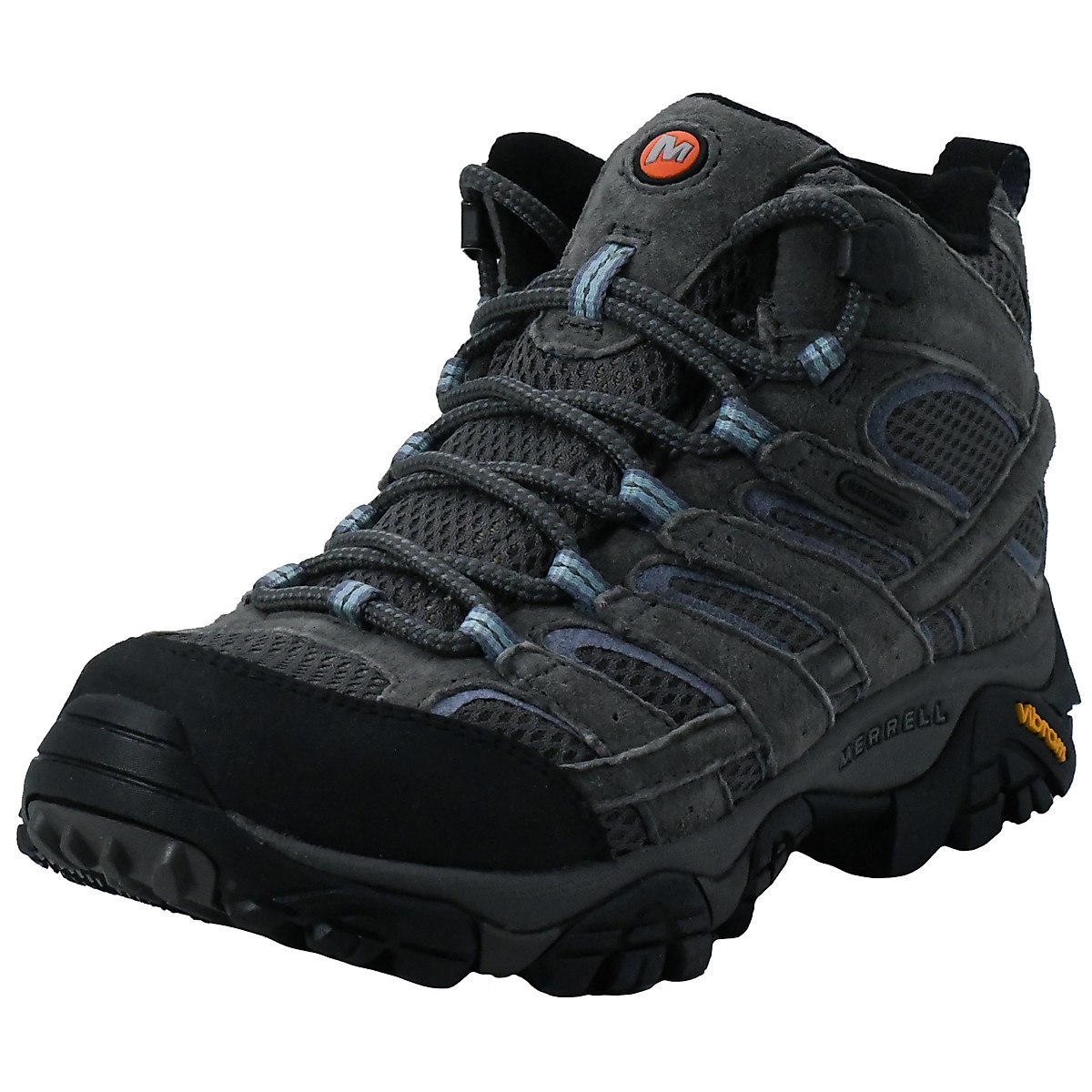 Merrell Women's Moab 2 Mid Waterproof Hiking Boot, Granite, 7 W US