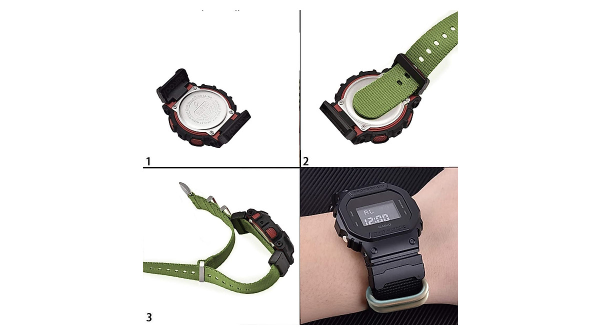 Lijinlan G-Shock Nylon Strap Replacement - Perfect Fit