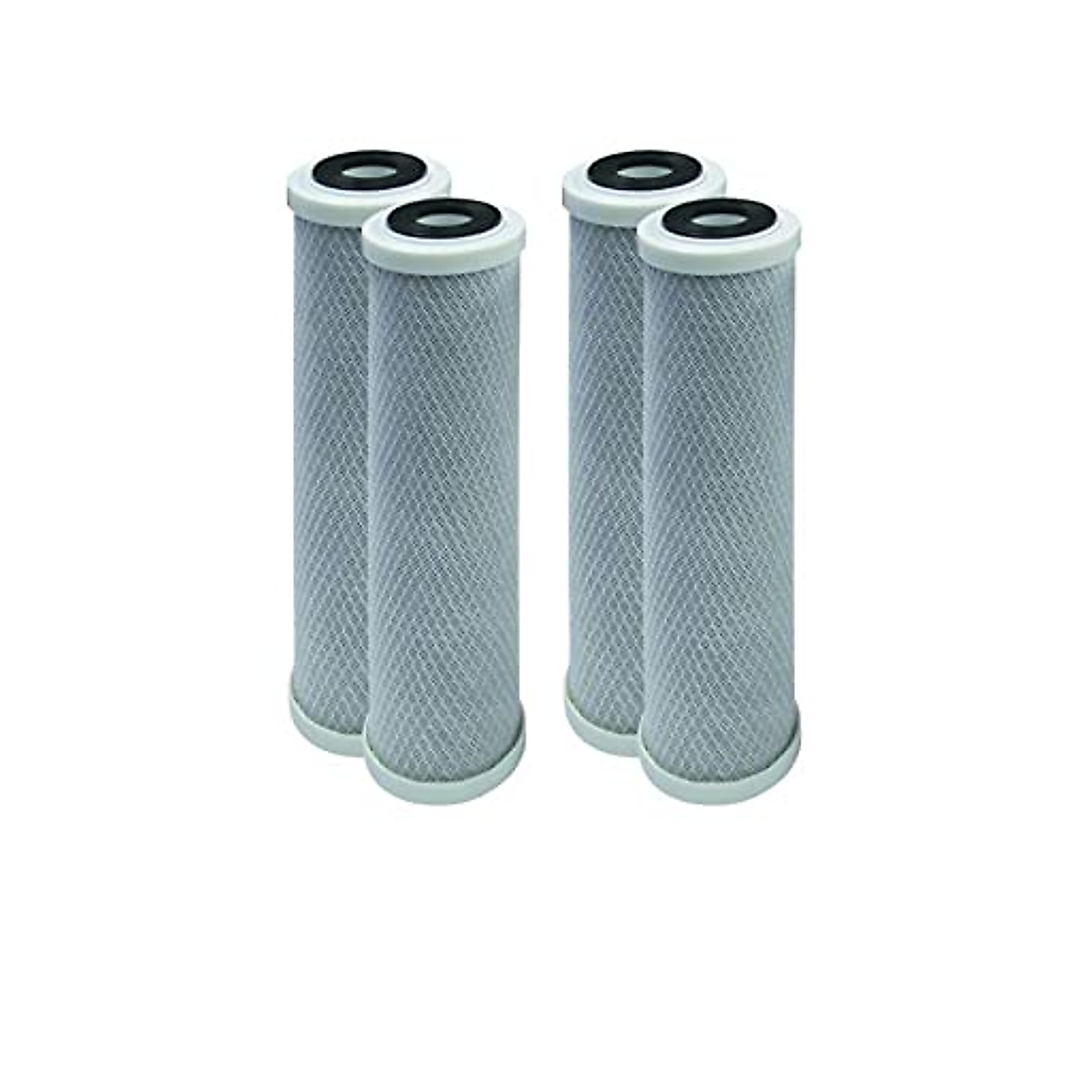 CFS – 4 Pack Activated Carbon Block Water Filter Cartridges Compatible with Rainsoft 21179 Model – Removes Bad Taste & Odor – Whole House Replacement Filter Cartridge – Universal 10" Filter Cartridge