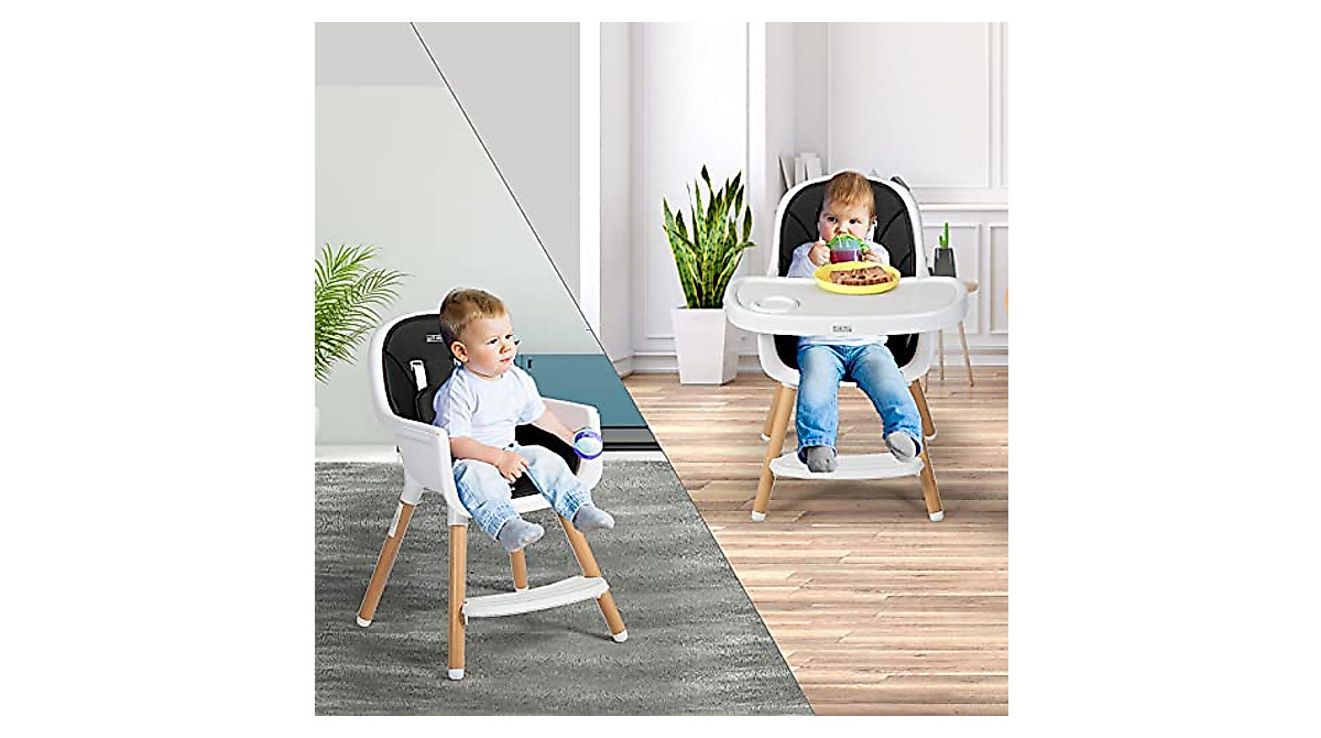 Kinder King 3 in 1 Convertible High Chair for Toddlers