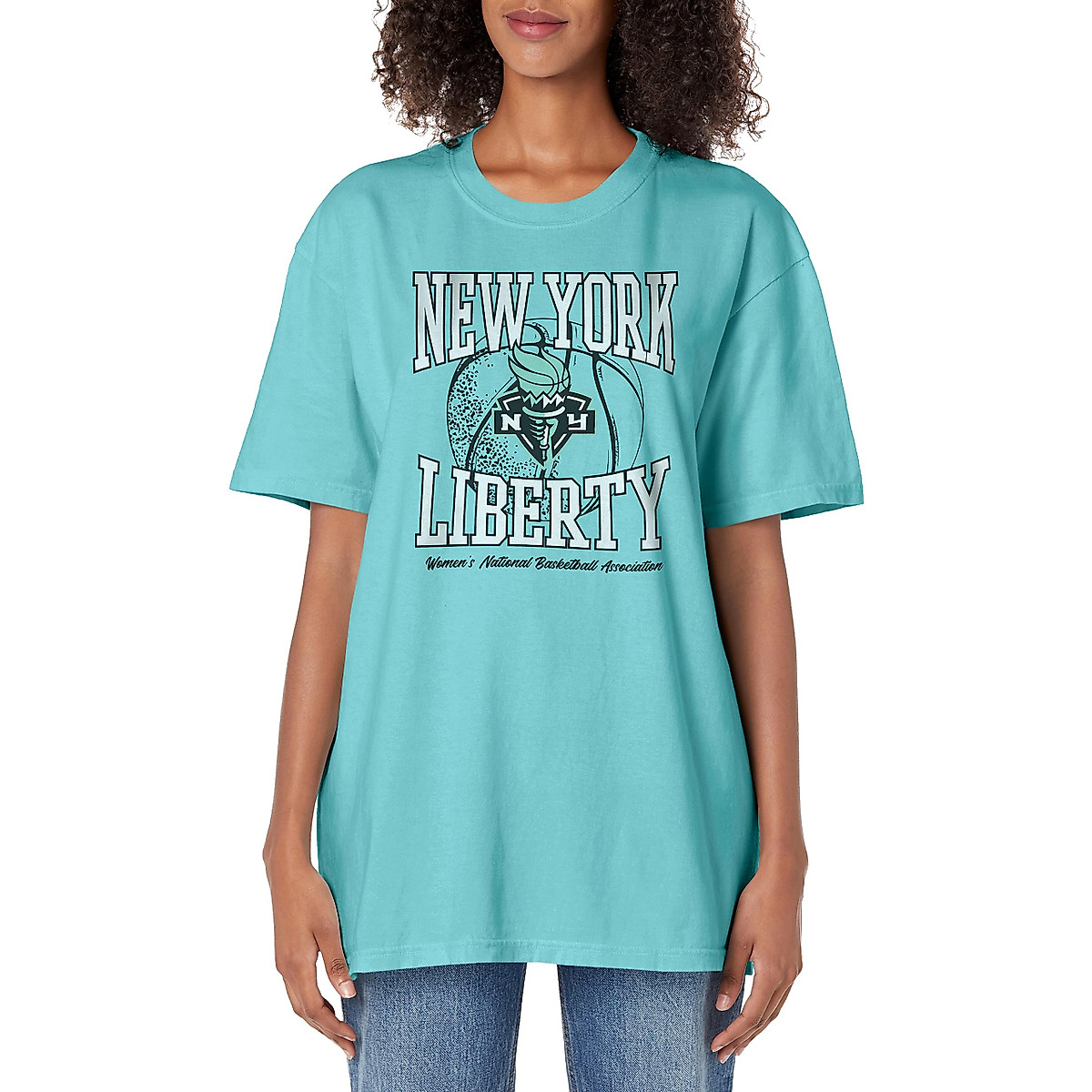 WNBA Home Court Adult Oversized Vintage T-Shirt, Chalky Mint
