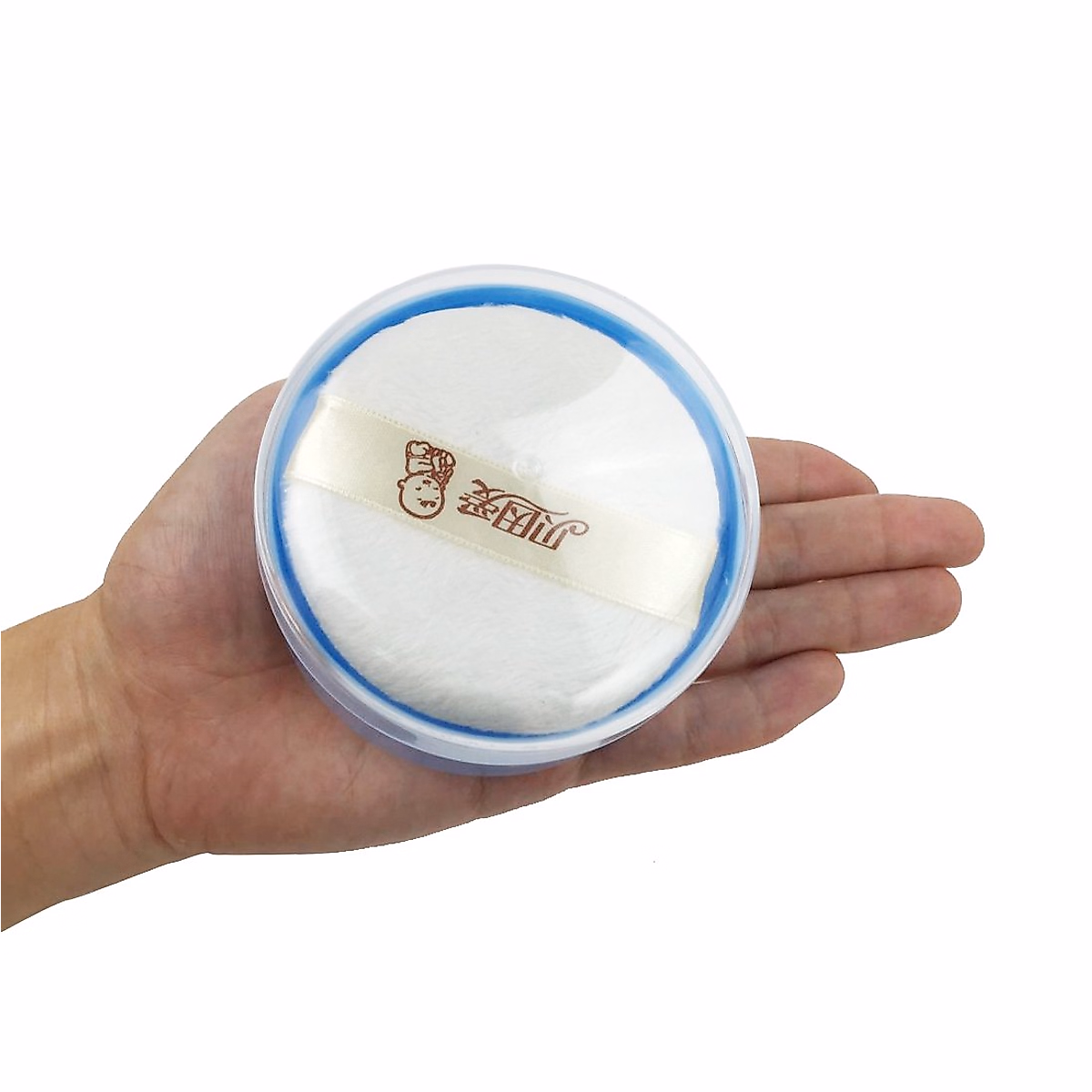 Topwon 3.5'' Baby After-Bath Powder Puff Kit Container Dispensor Case with Sifter | BPA Free (1 Packed)