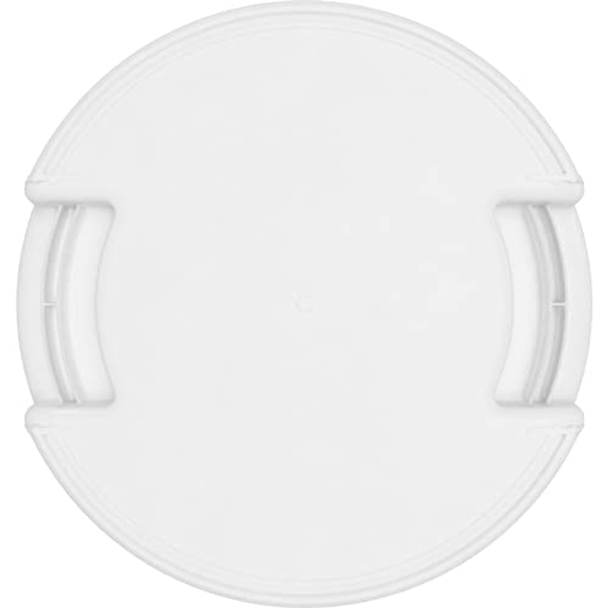 Carlisle FoodService Products Bronco White 10 Gallon Round Waste Bin Trash Container - 84101002 - Pack of 6