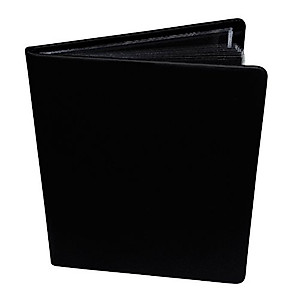 The Model Shop Portfolio Book (20 Pages for 40 Views) (Black Scuba, 9" x 12")