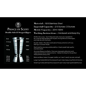 Art Deco Double-Sided 8 Stepped Jigger (Copper)