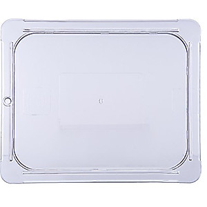 Carlisle FoodService Products 10236U07 StorPlus Half Size Polycarbonate Universal Flat Surface Food Pan Lid, Clear