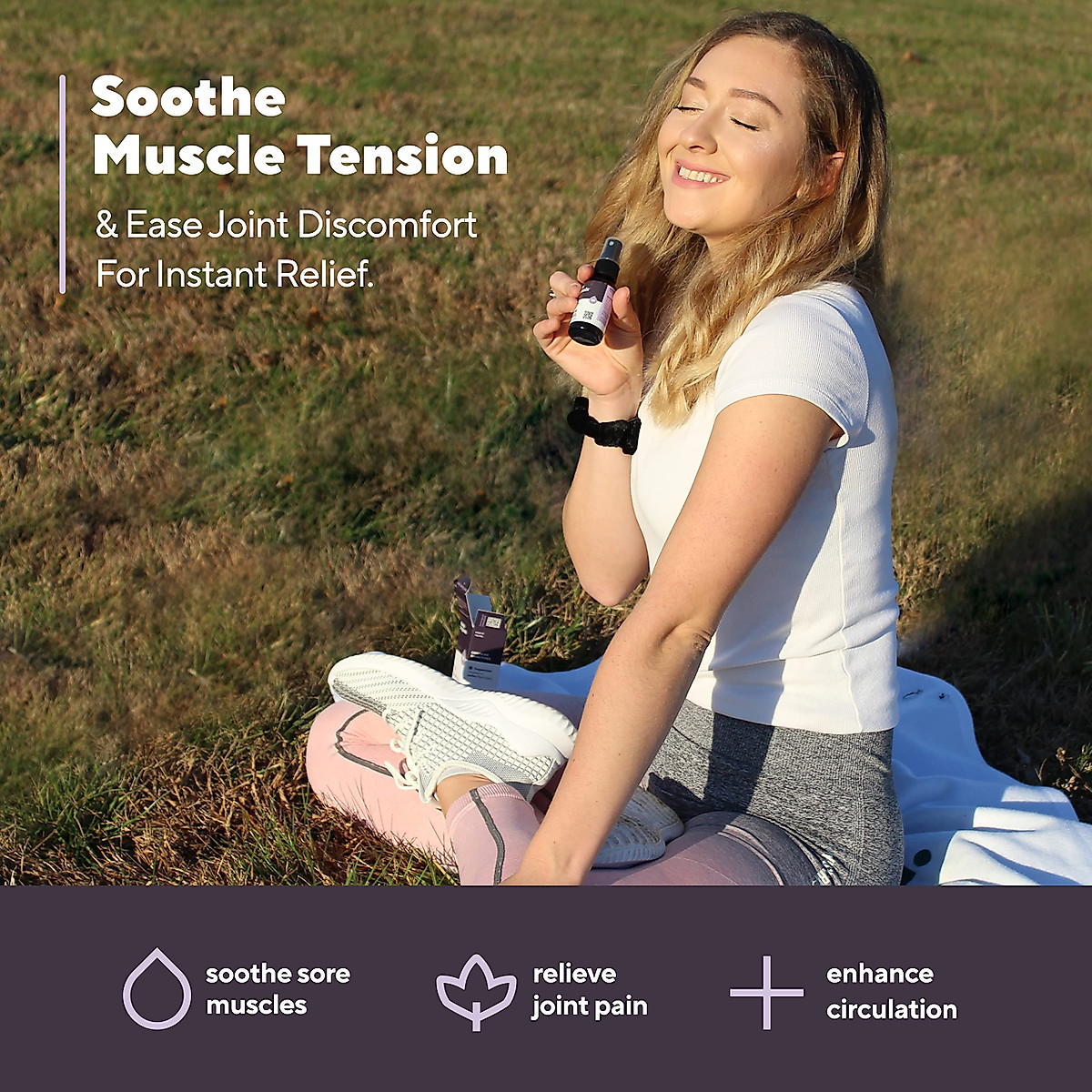 Marie Originals All Natural Muscle and Joint Rub, Alleviates Ache and Sore Muscles, Pain and Discomfort. Essential Oil Blend with Juniper, Peppermint, Lavender and Wintergreen