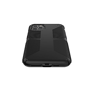 Speck iPhone 11 Pro Max Case - Drop Protection & Scratch Resistant, Extra Grip, Dual Layer, Slim Design - Black Case for iPhone 11 Pro Max - Wireless Charging Compatible - Presidio