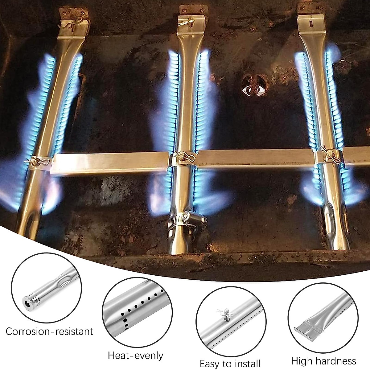 463340516 Gas2Coal Grill Replacement Parts for Charbroil Grill Parts Heat Tent G553-0002-W1A 3 Burner G421-0500-W1 G432-0078-W1 Char-Broil 463370519 463278418 463370518 463370516 463336818