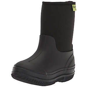 Western Chief Kids Freestyle Neoprene Rain Boot, Black, 2