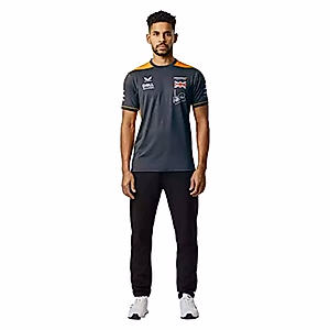 McLaren F1 Men's 2022 Lando Norris Team Replica Set Up T-Shirt (S, Dark Grey)