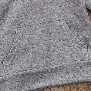 Urkutoba Unisex Baby Autumn Winter Shark Hooded Sweatshirt Infant Boys Girls Hoodies with Kangaroo Muff Pockets& Shark Fin (Gray, 2-3 Years)