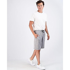 Real Essentials Mens Dry Fit Shorts Dri Active Wear Short Men Athletic Performance Basketball 9 Inch Inseam Sweat Tennis Soccer Running Essentials Gym Casual Workout Sports, Set 5, L, Pack of 5