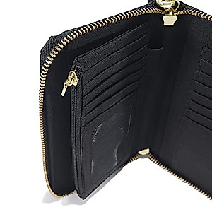 Carhartt Mono Sling Backpack, Unisex Crossbody Bag for Travel and Hiking, Black & Women's Rugged Canvas Wallets, Available in Multiple Styles & Colors, Nylon Duck Lay-Flat Clutch (Black), One Size