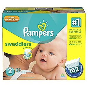 Pampers Swaddlers Disposable Diapers Size 2, 132 Count, GIANT (Packaging May Vary)