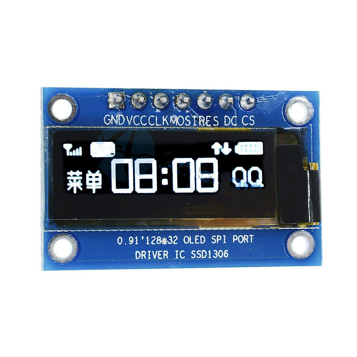 Hailege 0.91" SSD1306 SPI OLED LCD Display 128x32 3.3V/5V for AVR PIC STM32 Arduino