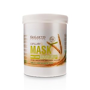 Salerm - Nourishing Hair Mask - 1000 ml - with Wheat Germ - for Dry and Damaged Hair - Deep Hair Hydration - Shine and Brightness - Hair Strengthening