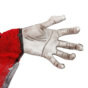 Scorpiuse Halloween Hanging Ghost Large Life-Size 75 Inches Halloween Prop for Halloween Party Prop Decor (75 Inches, Scarlet)