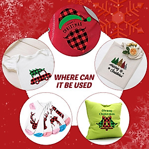 Dilunave 60 Sheets Christmas Iron on Transfers Santa Claus Patches Stickers Washable Heat Appliques Thermal Transfer Stickers for Shirt Cloth DIY Crafts Party Favors(Truck)