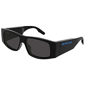 Balenciaga BB 0100S LED FRAME LIMITED EDITION Black/Grey 56/15/150 unisex Sunglasses