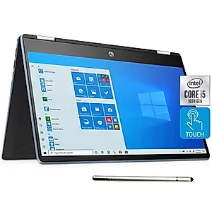 HP Pavilion 14" FHD IPS Touch Screen Student and Family Laptop, Intel Core i5-1035G1, WiFi 6, Google Classroom, 32GB DDR4 RAM, 1024GB SSD, Bundle with Stylus Pen, Windows 10, Cloud Blue