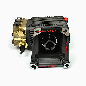 4000PSI Pressure Washer Pump Horizontal Shaft 1" For Devilblis EXHP3640 For Annovi Reverberi RKV4G36 For EB4040HA For Honda GX340 11HP GX390 13HP With Pressure Gauge 3/8 Inch Quick Connect