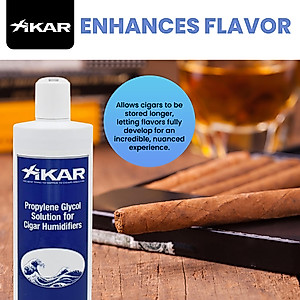 Xikar Cigar Humidor Solution - Premium Pre-Mixed Propylene Glycol for 70% Relative Humidity Maintenance, Consistent Humidity Control, Easy-to-Use Liquid for Reliable Cigar Humidification, 16 Fl Oz