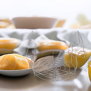 HERCHR Canning Rack, Stainless Steel Canning Rack with Handles for Regular Wide Mouth Mason Jars, 27.5cm